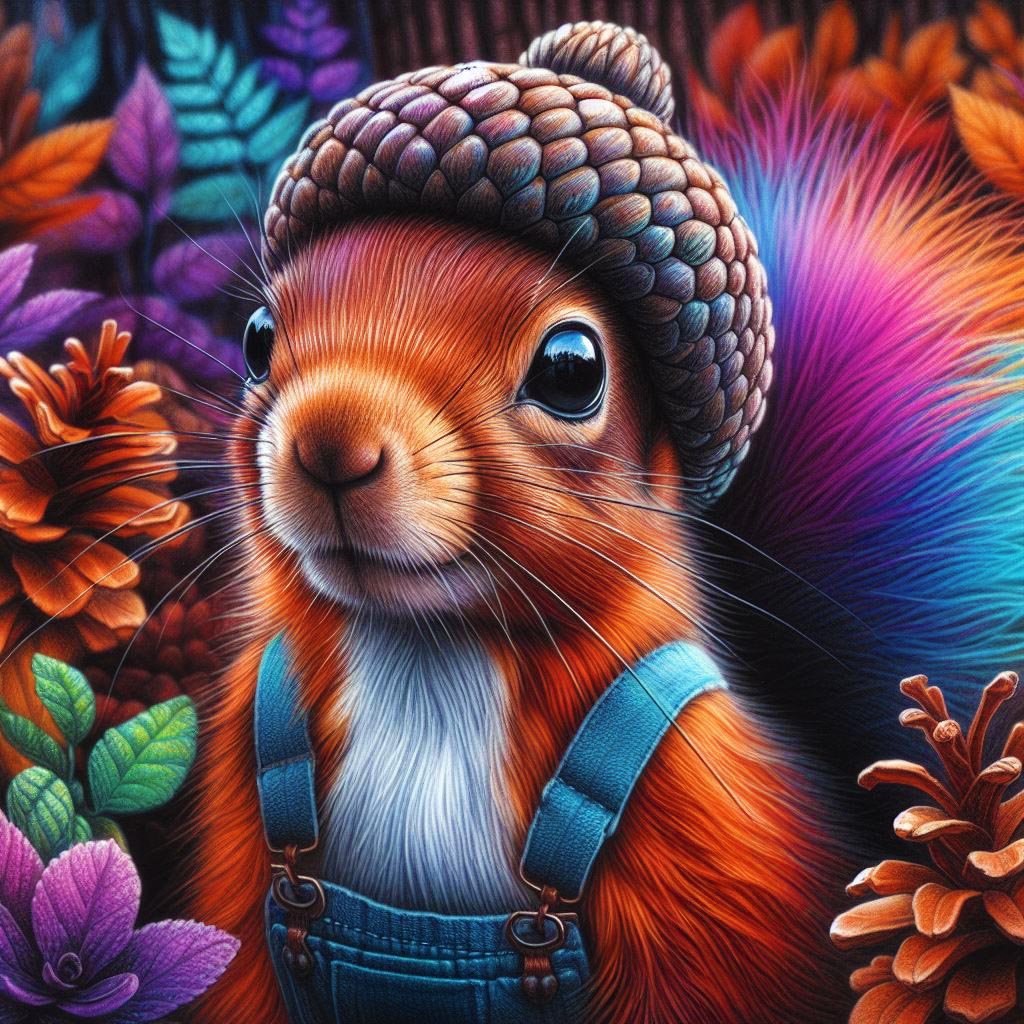 Solve Mr Squirrel dressed up in his overalls jigsaw puzzle online with ...