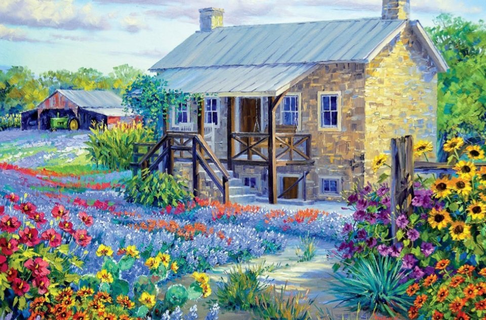 Solve Day in the Country jigsaw puzzle online with 77 pieces