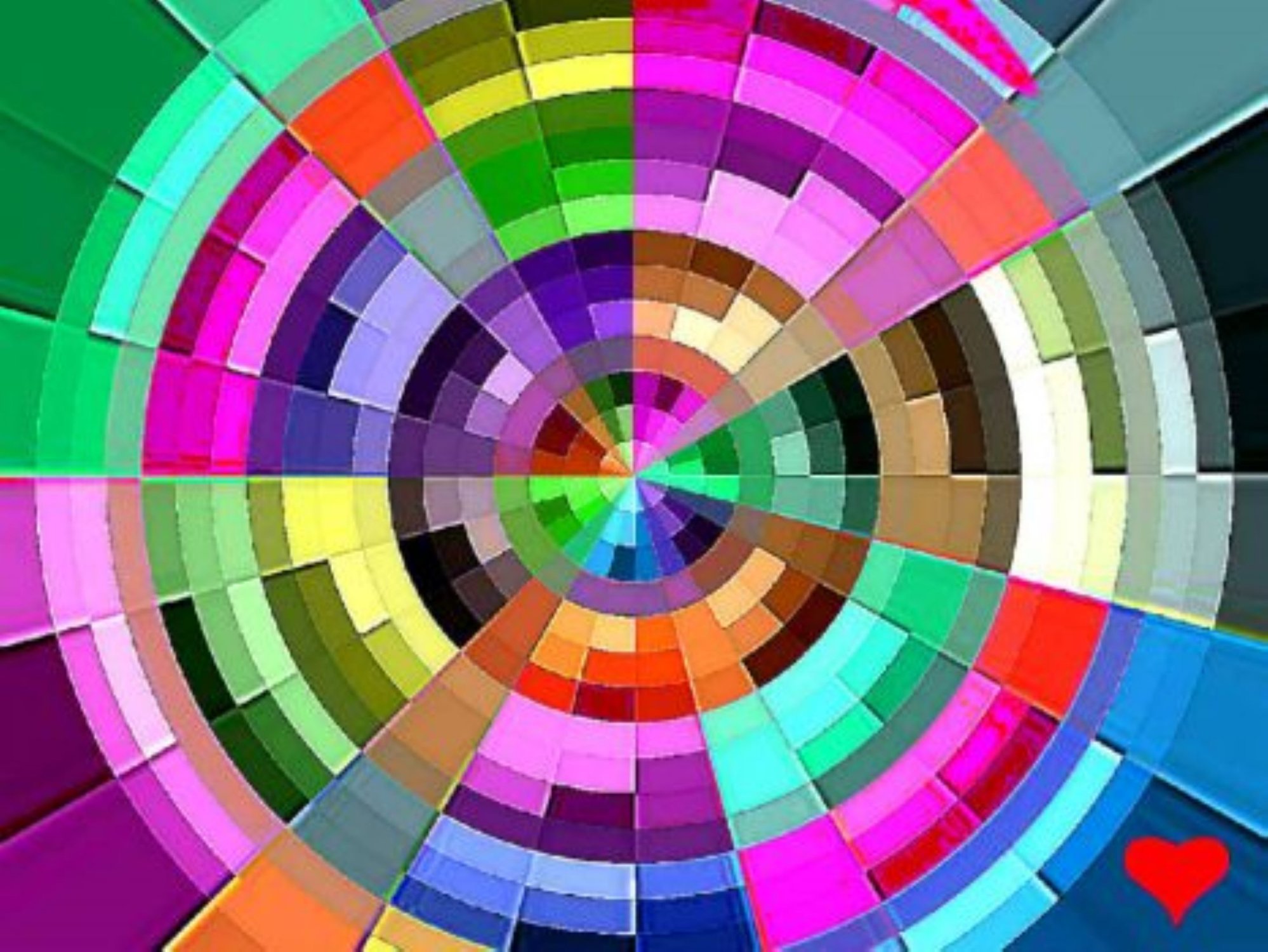 Solve Concentric Circles - Medium jigsaw puzzle online with 99 pieces