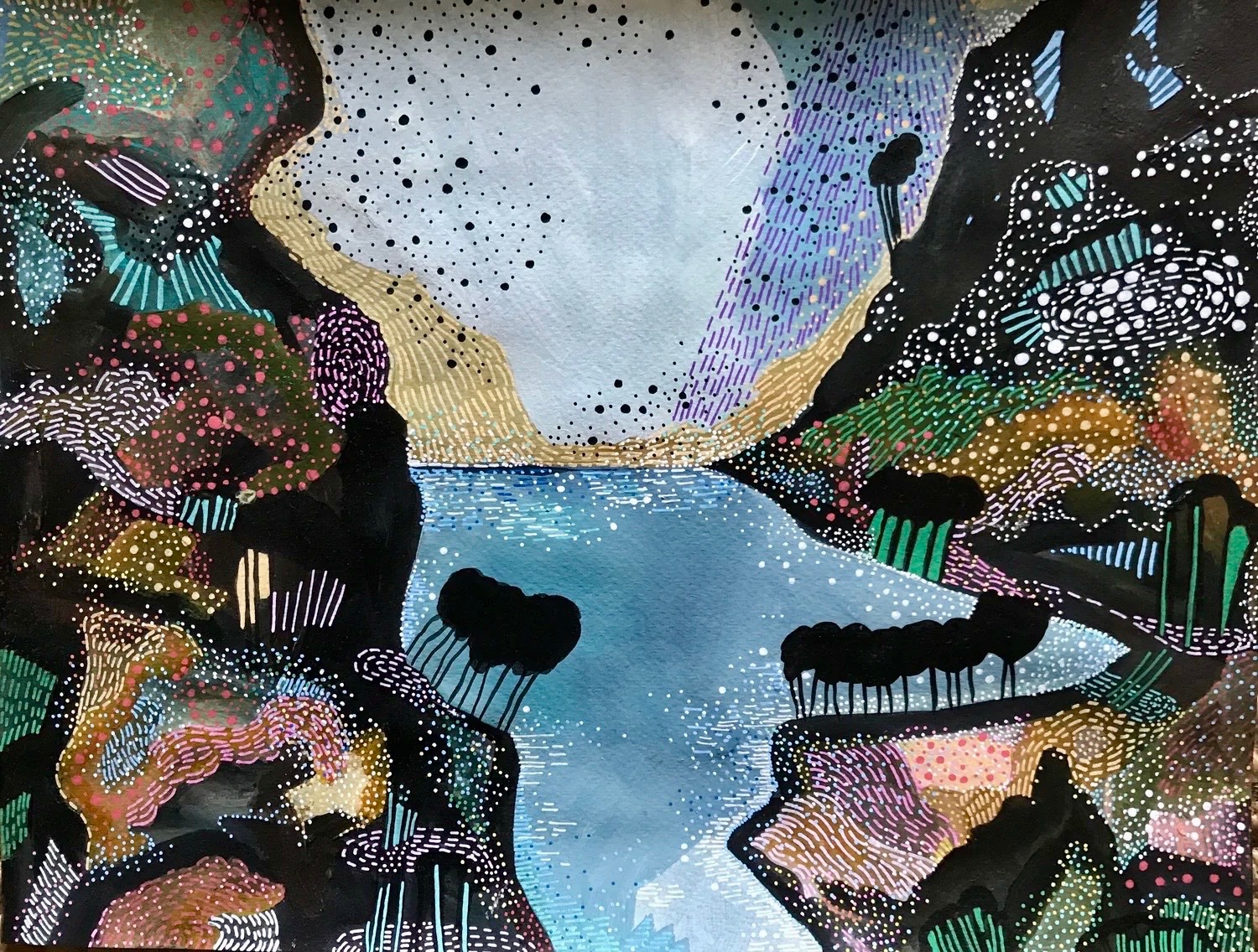 Solve Heidi Jackson, Vigil, acrylic on paper jigsaw puzzle online with ...