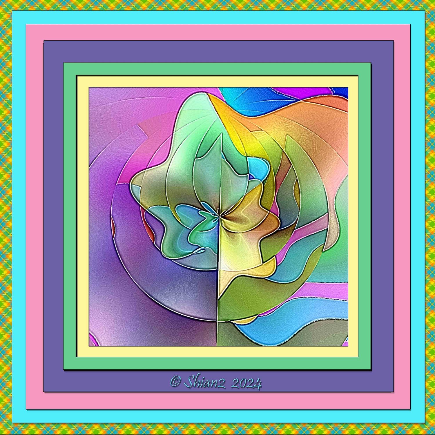 Solve Framed Flower jigsaw puzzle online with 144 pieces