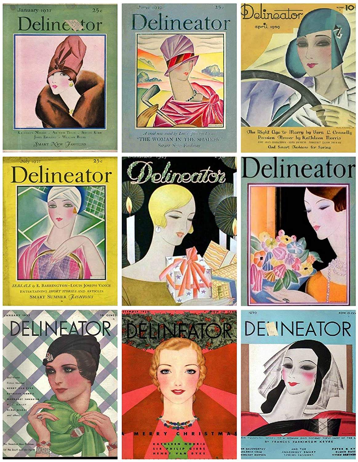 Jigsaw Puzzle | Vintage Delineator Magazine Covers | 285 pieces | Jigidi