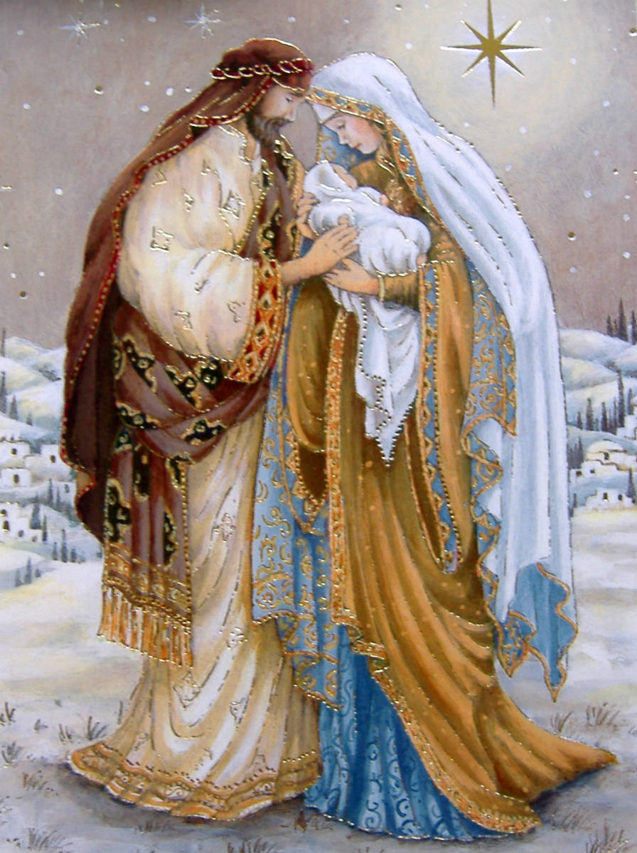 Solve Seasonal - Christmas Card - Mary, Joseph & the Babe (Very Large ...