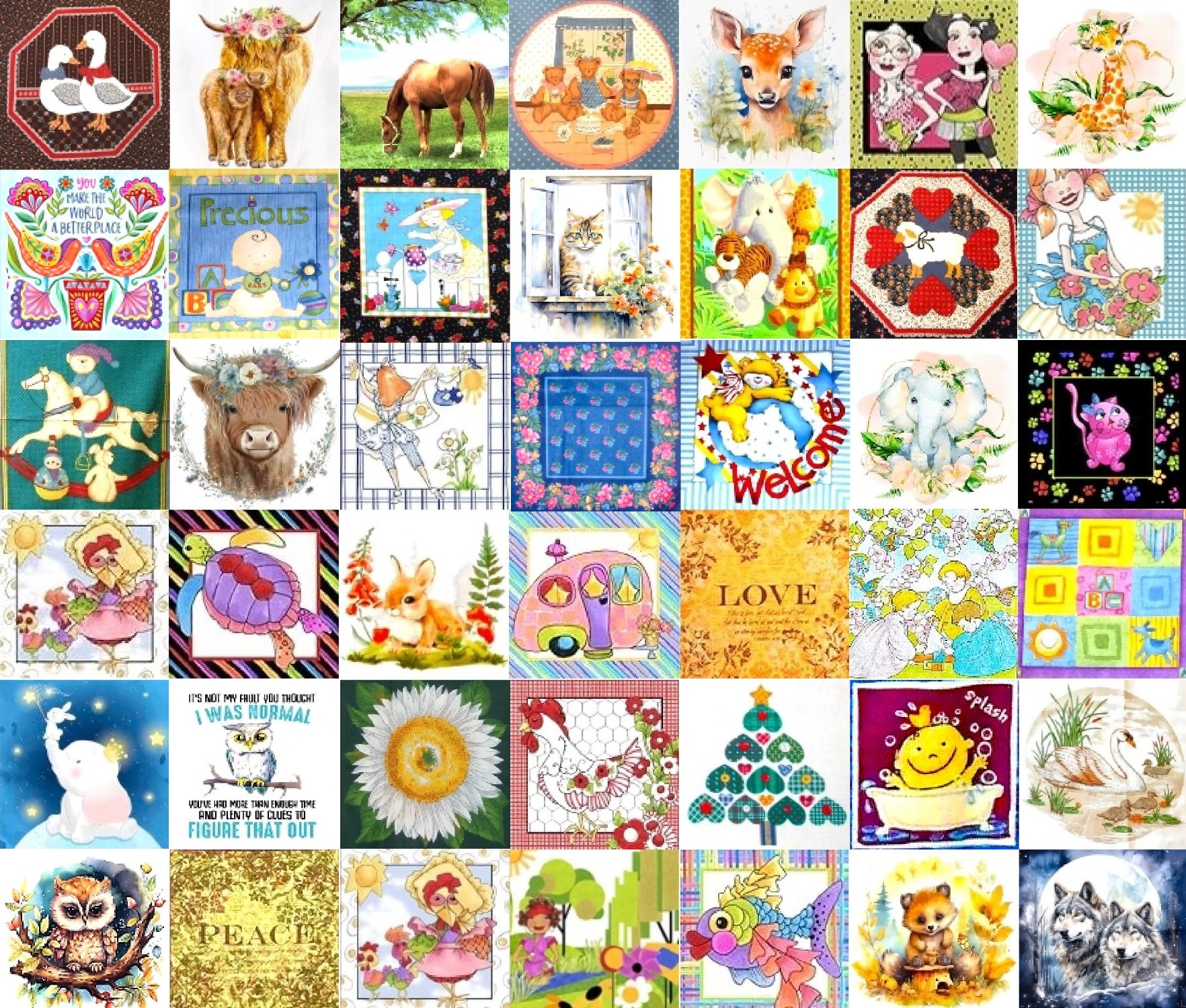 Jigsaw Puzzle | 143 pieces | PATCHWORK FABRIC PANELS 7 | Jigidi