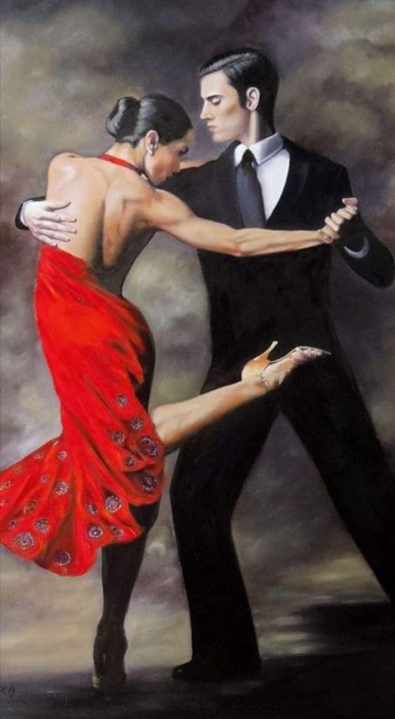 Solve Figuras del tango jigsaw puzzle online with 72 pieces