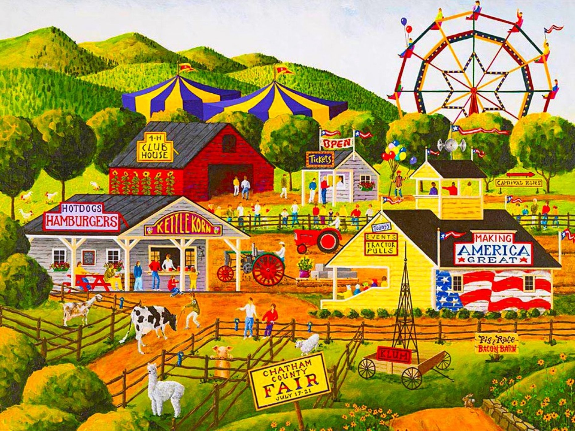 Jigsaw Puzzle | 594 pieces | A Day at the Fair | Jigidi