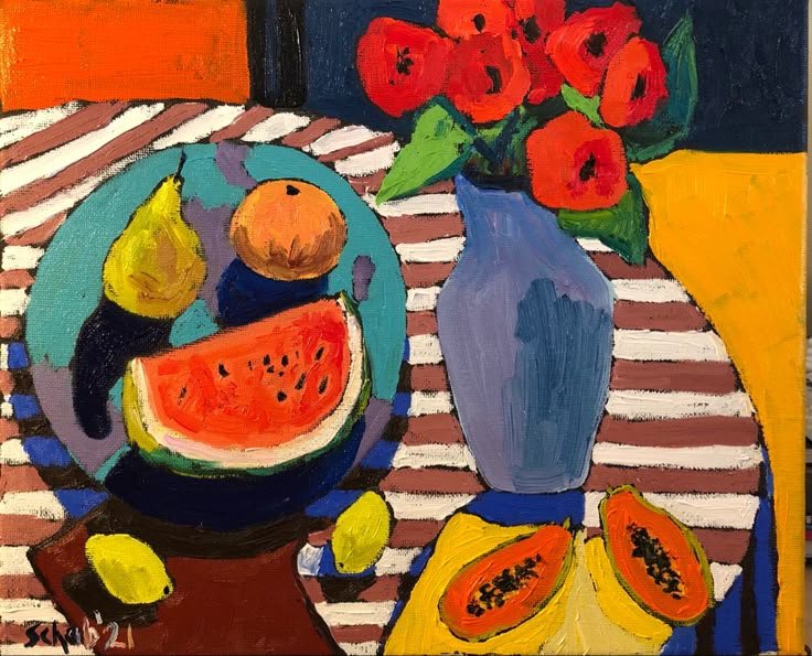 Jigsaw Puzzle | 63 pieces | by David Schab - Still life with fruits and ...