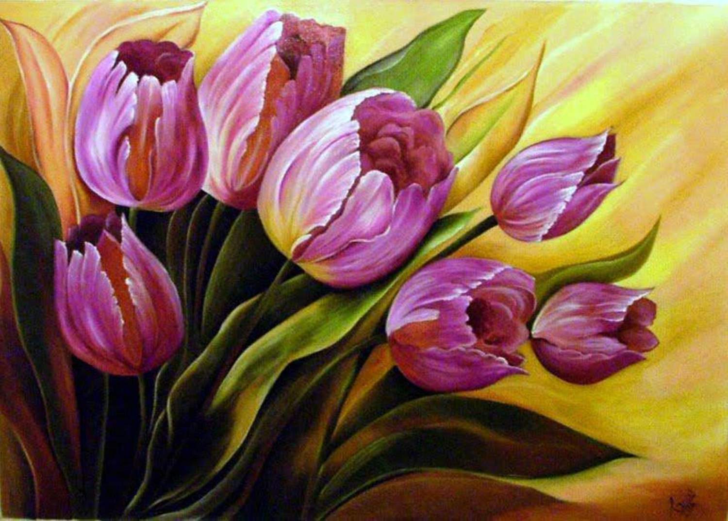 Solve Beautiful Tulips jigsaw puzzle online with 88 pieces