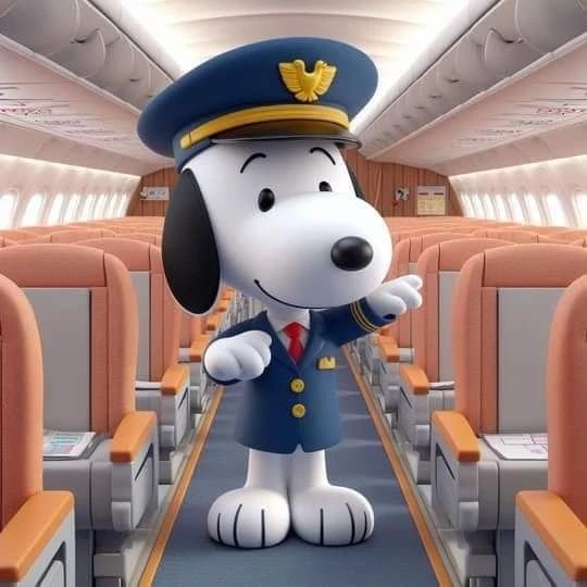 Solve Snoopy Pilot jigsaw puzzle online with 81 pieces
