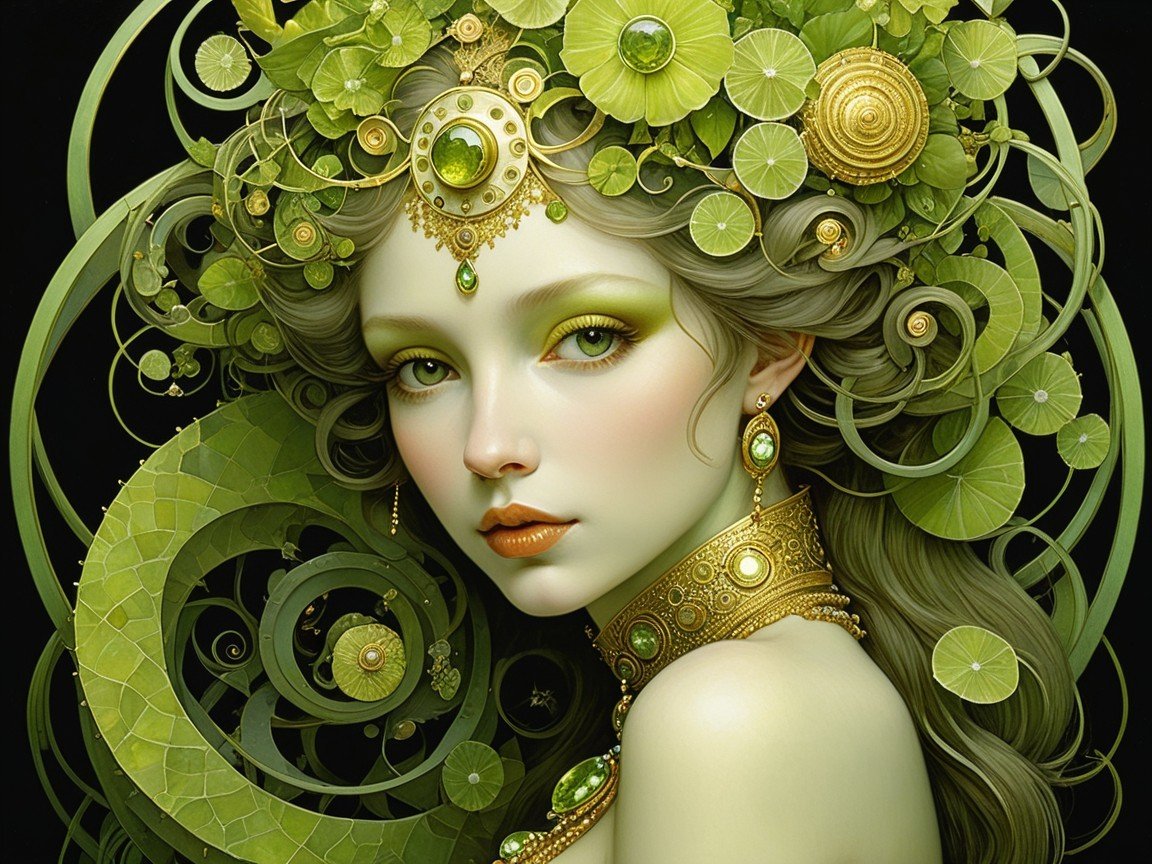 Solve Lime Green jigsaw puzzle online with 80 pieces