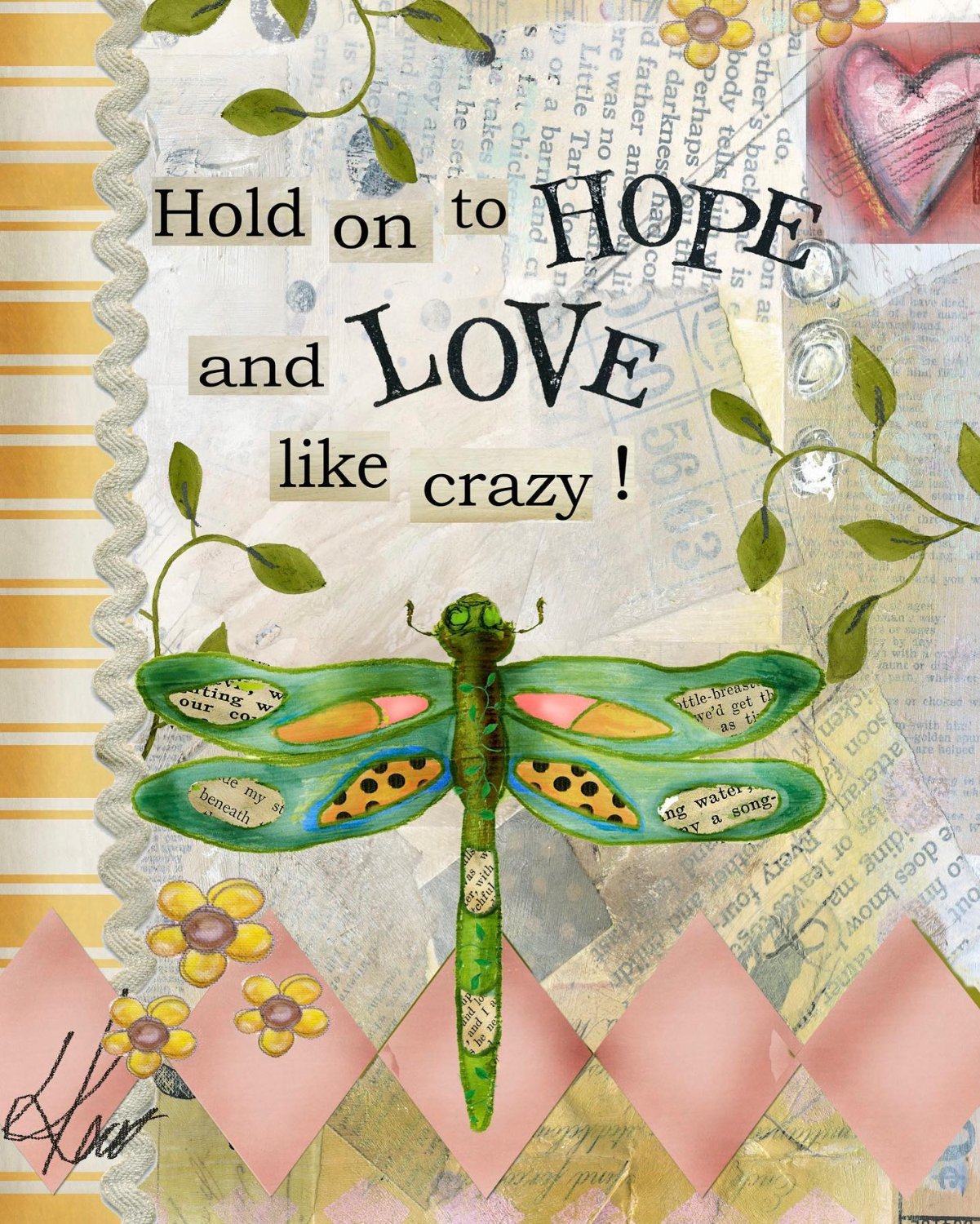 Solve HOPE and LOVE jigsaw puzzle online with 252 pieces