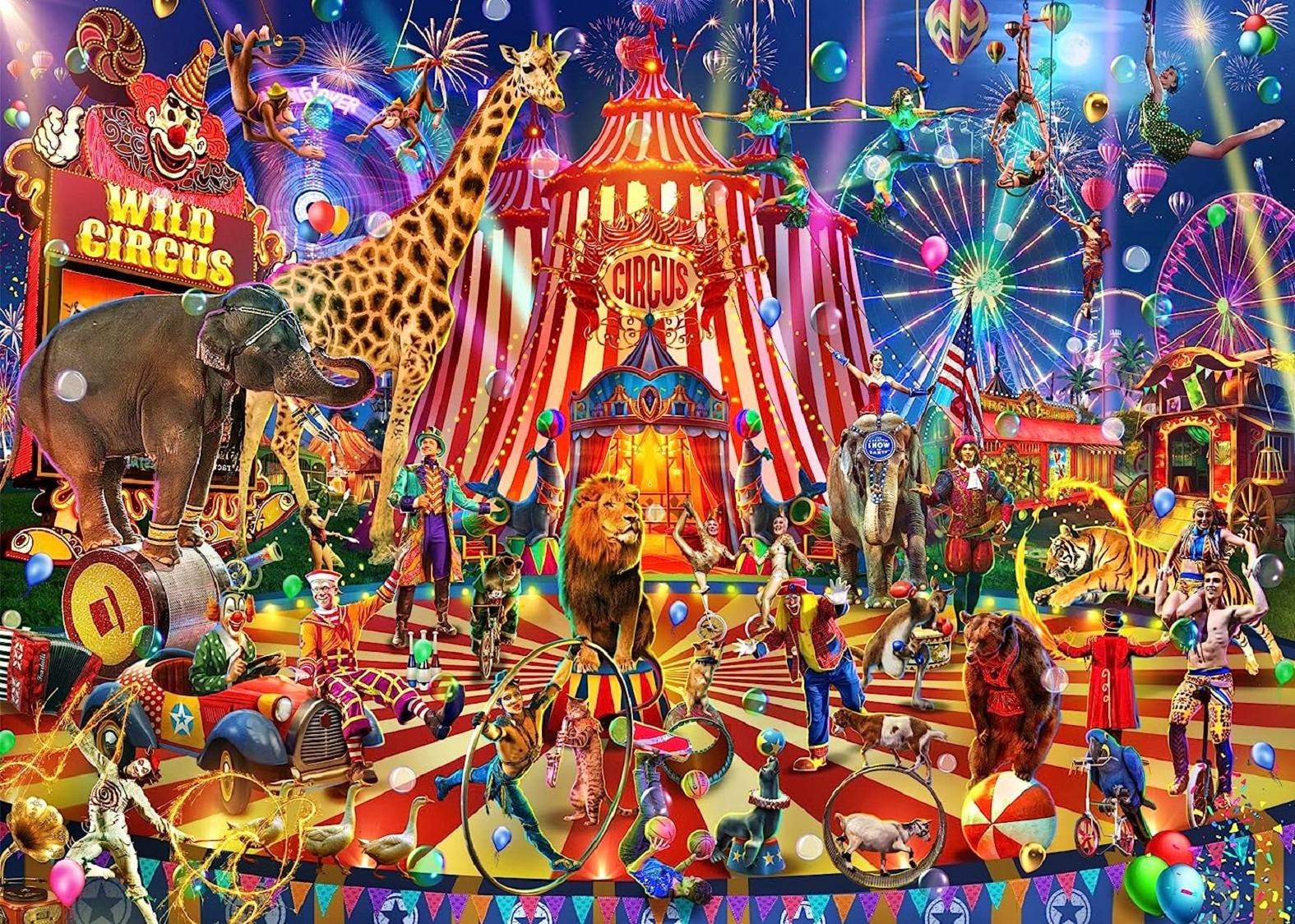 Solve Wild Circus jigsaw puzzle online with 520 pieces