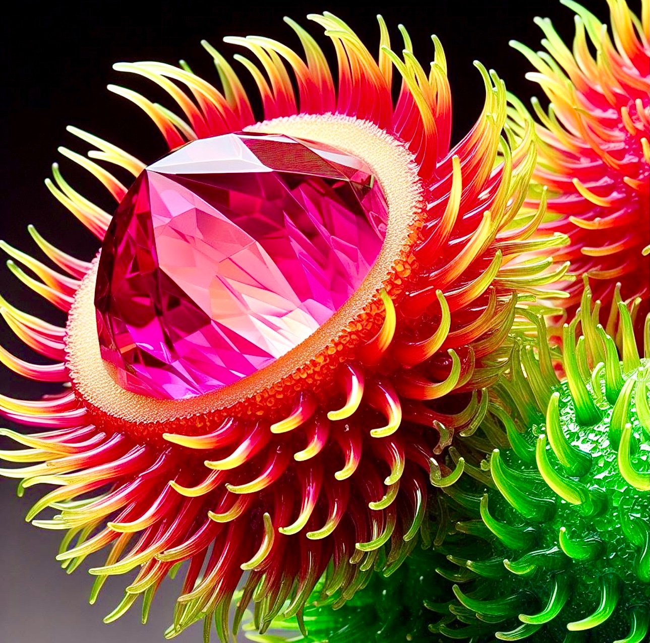 Solve Rambutan Jewels jigsaw puzzle online with 81 pieces