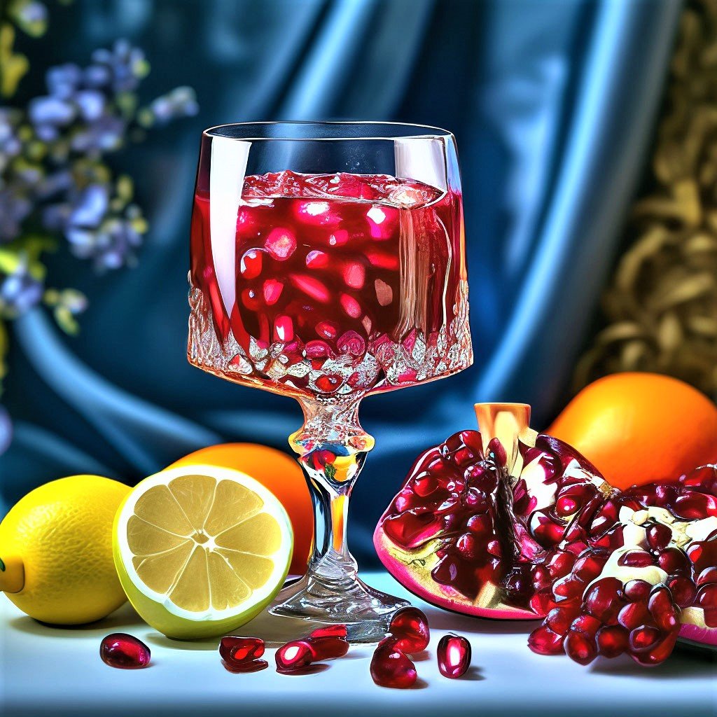 Solve Pomegranate juice jigsaw puzzle online with 49 pieces