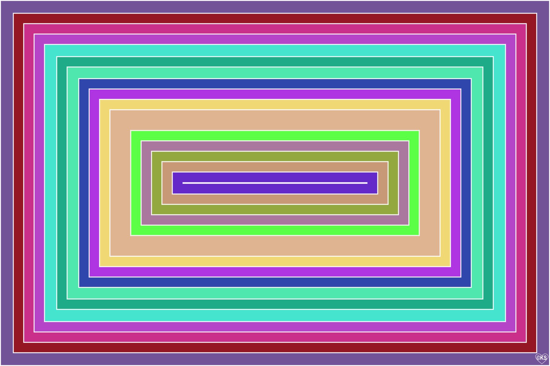 Solve Concentric Rectangles!! ~ H jigsaw puzzle online with 600 pieces