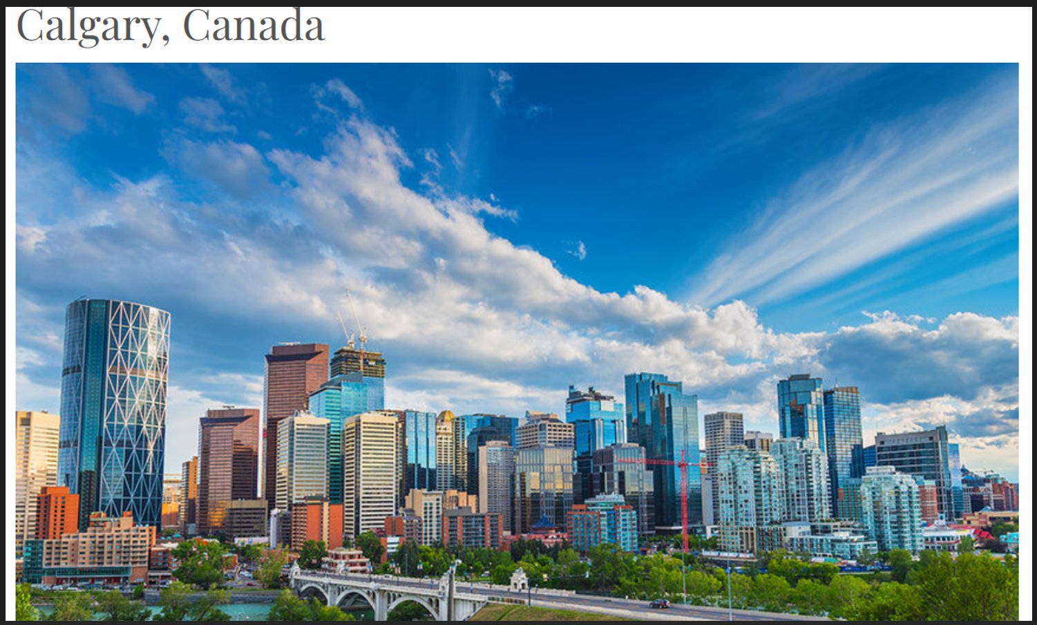 Solve CANADA-CALGARY jigsaw puzzle online with 60 pieces
