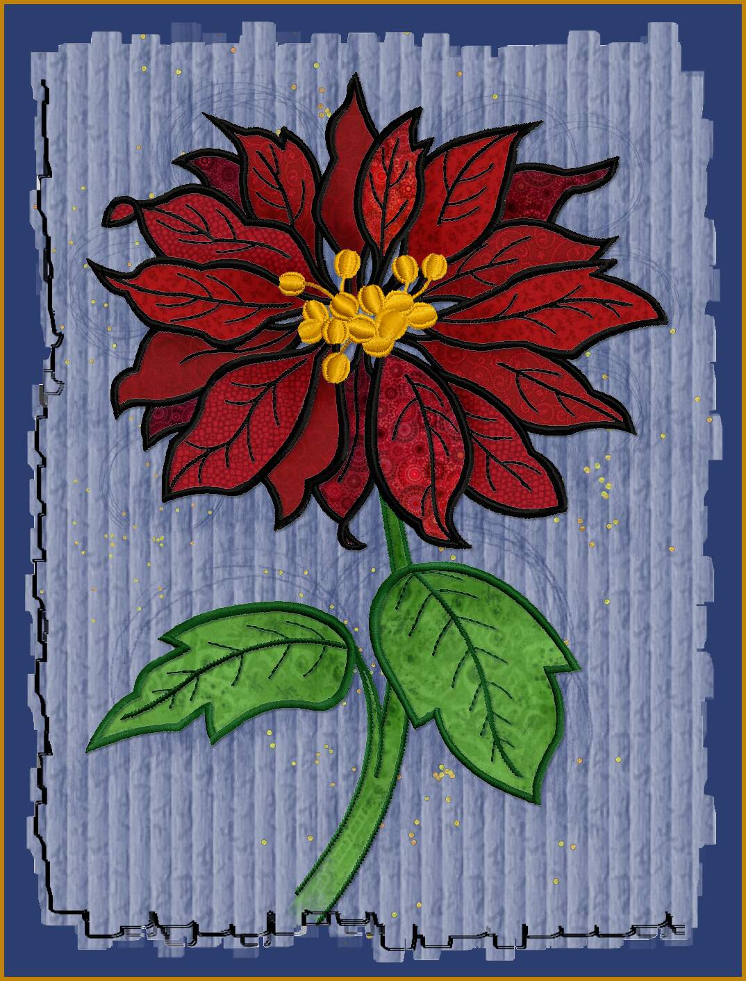 Solve Patchy Petaled Poinsettia jigsaw puzzle online with 180 pieces