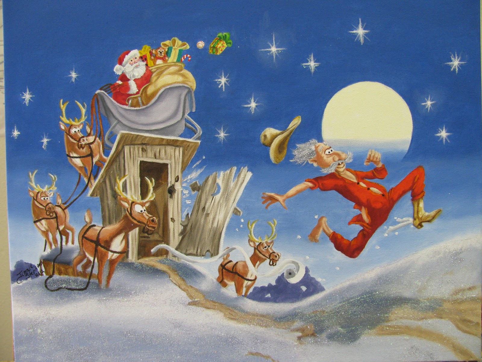 Solve Christmas Santa jigsaw puzzle online with 540 pieces