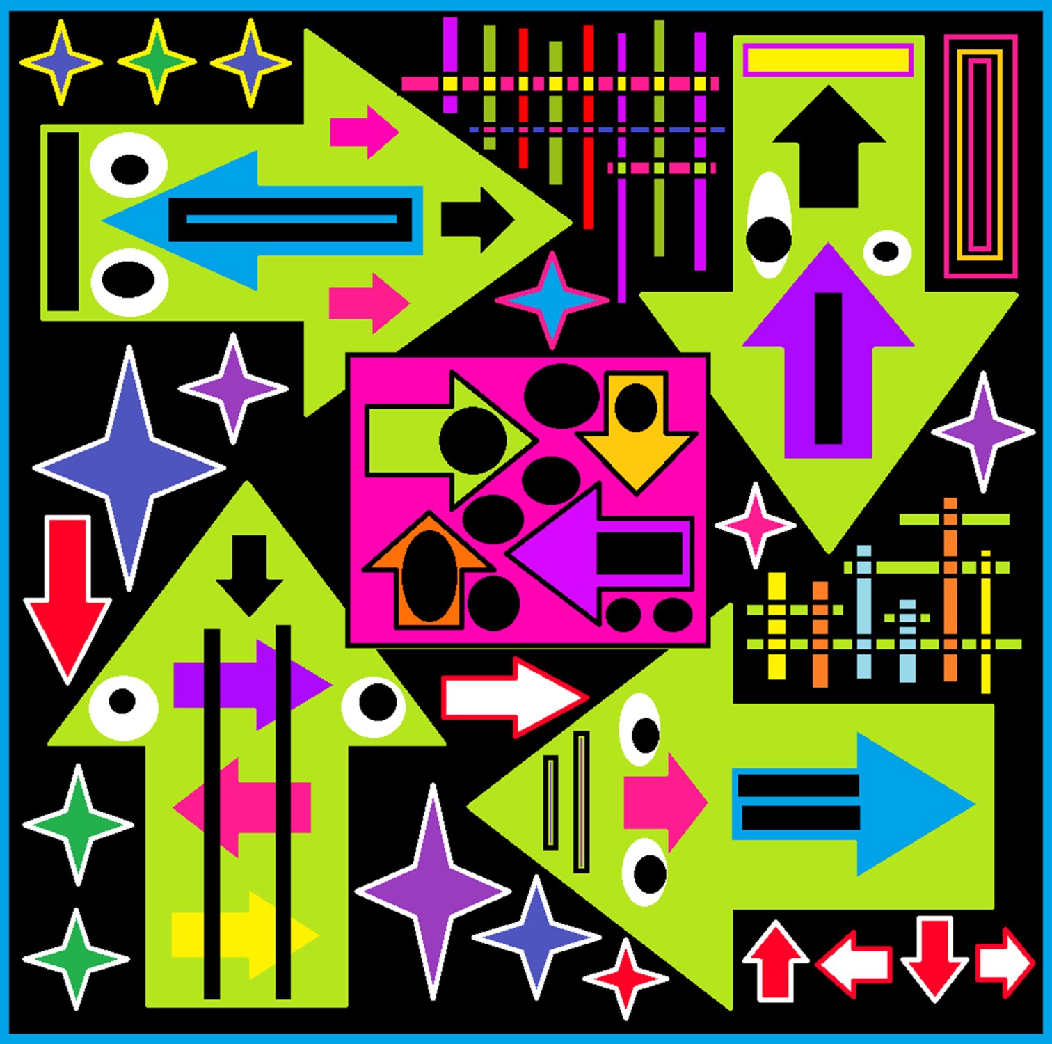 Solve Colorful Shapes jigsaw puzzle online with 121 pieces