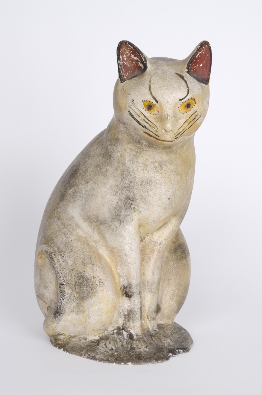 Solve Pennsylvania German Seated Cat, Chalkware, 19th Century jigsaw puzzle online with 70 pieces