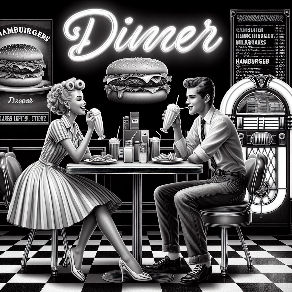 Solve VINTAGE DINER jigsaw puzzle online with 225 pieces