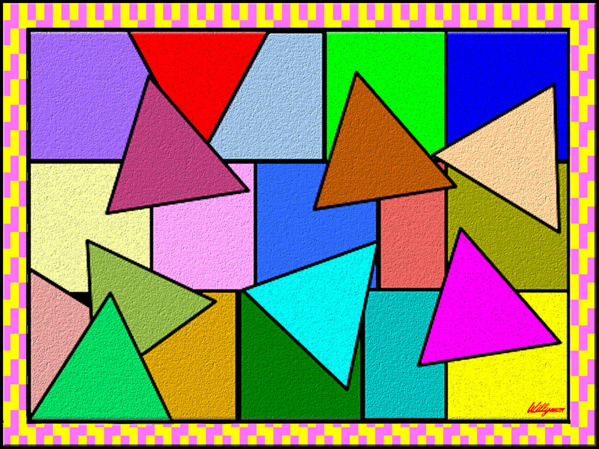 Solve triangles and rectangles jigsaw puzzle online with 80 pieces