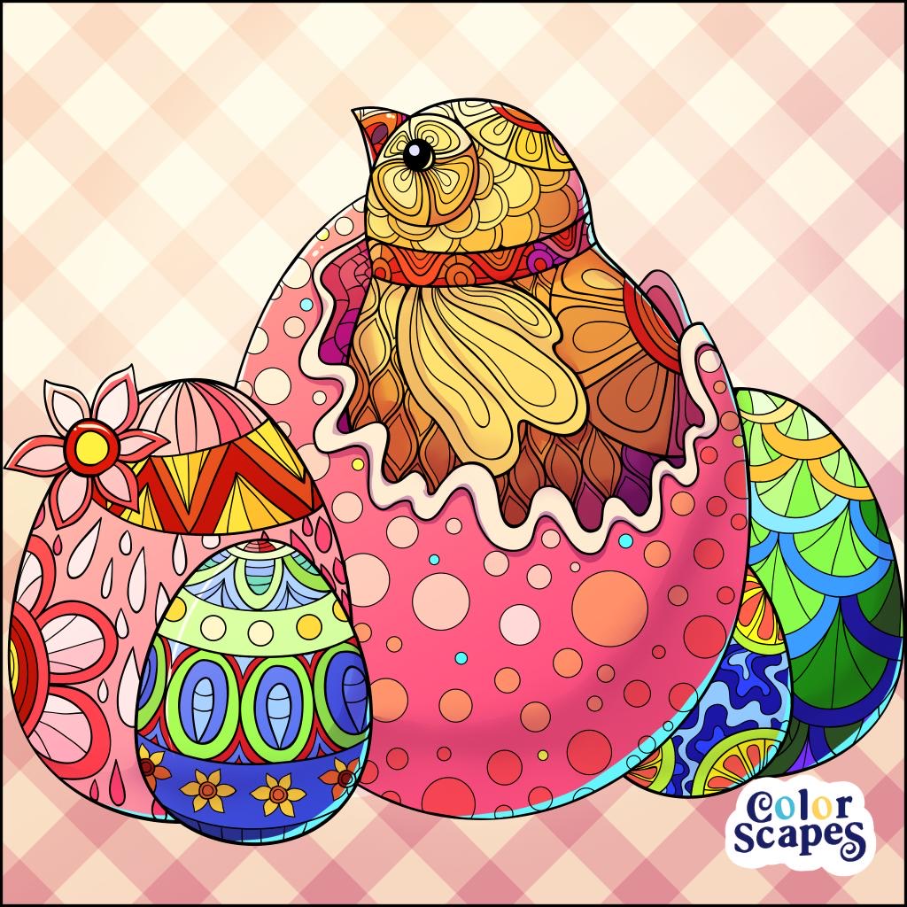 Solve Easter Eggs and Chicks jigsaw puzzle online with 169 pieces