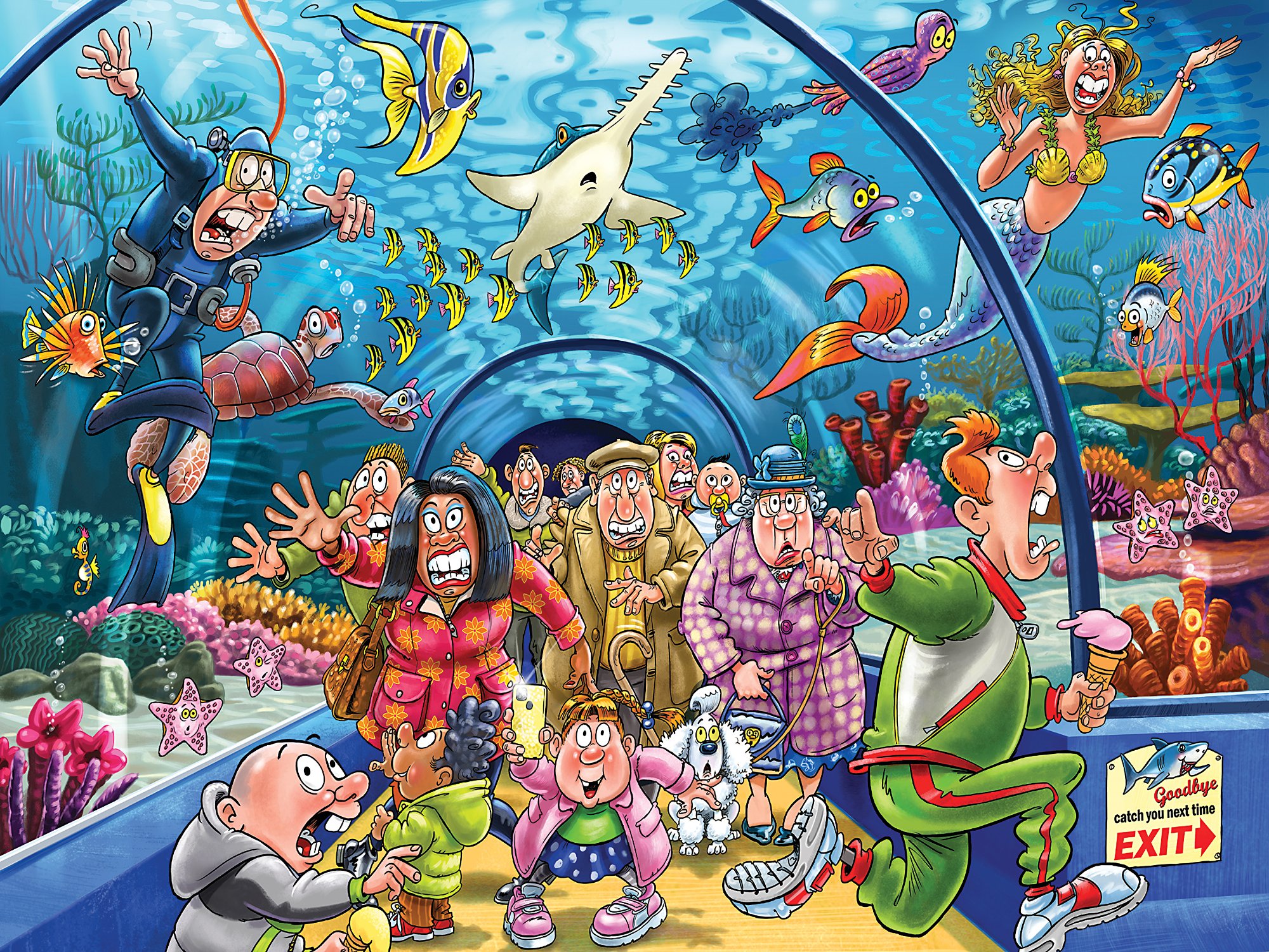 Solve Original 43-Aquarium Antics! jigsaw puzzle online with 352 pieces