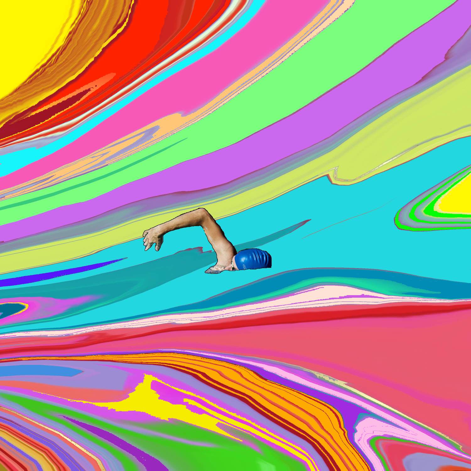 Solve SWIMMING AGAINST THE TIDE jigsaw puzzle online with 225 pieces