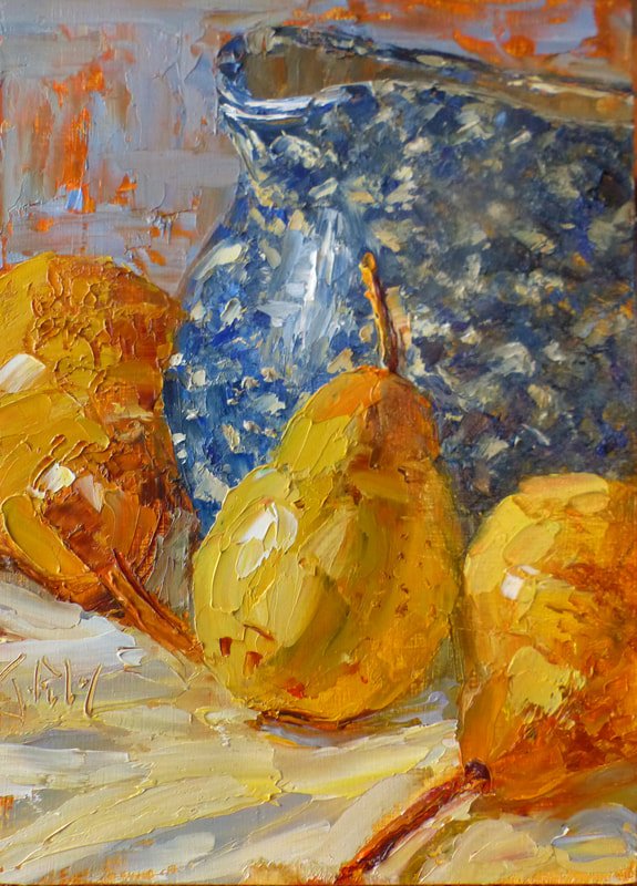 Solve Janet Reid Wilson "Portugese Pears Still Life" jigsaw puzzle ...