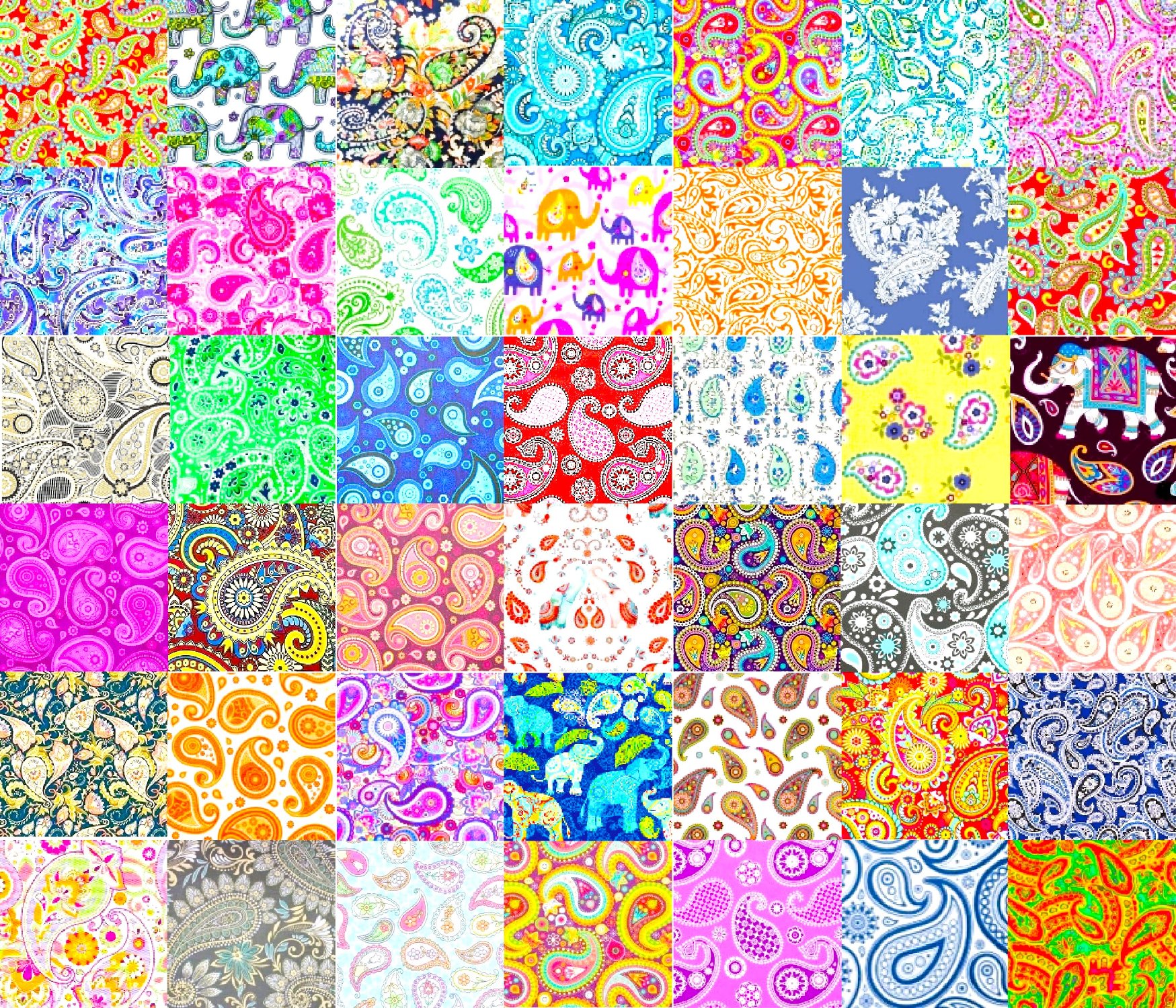 Solve PATCHWORK PAISLEY 30 jigsaw puzzle online with 378 pieces