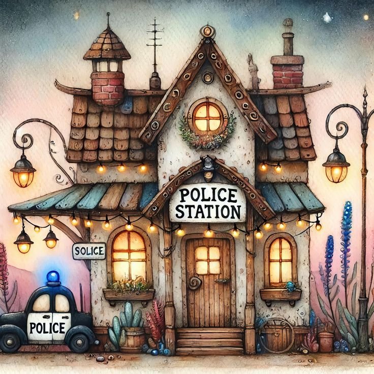 Solve PUZZLE - Police Station jigsaw puzzle online with 81 pieces