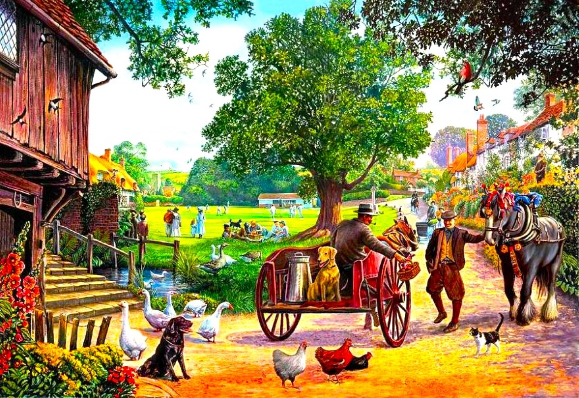 Solve Offering a Treat jigsaw puzzle online with 352 pieces