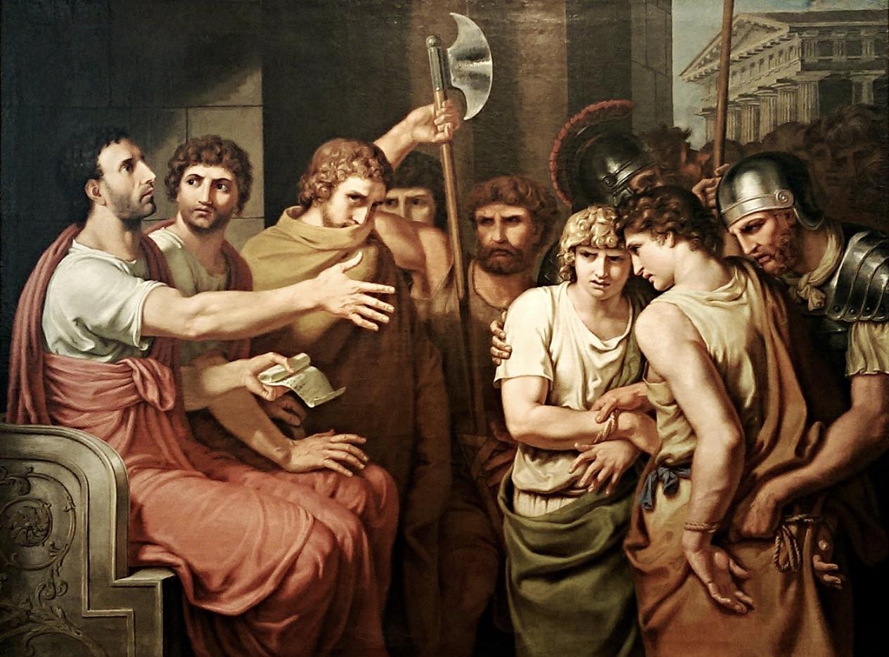 Solve Johann Heinrich Tischbein (German, 1751–1829), Brutus Discovers ...