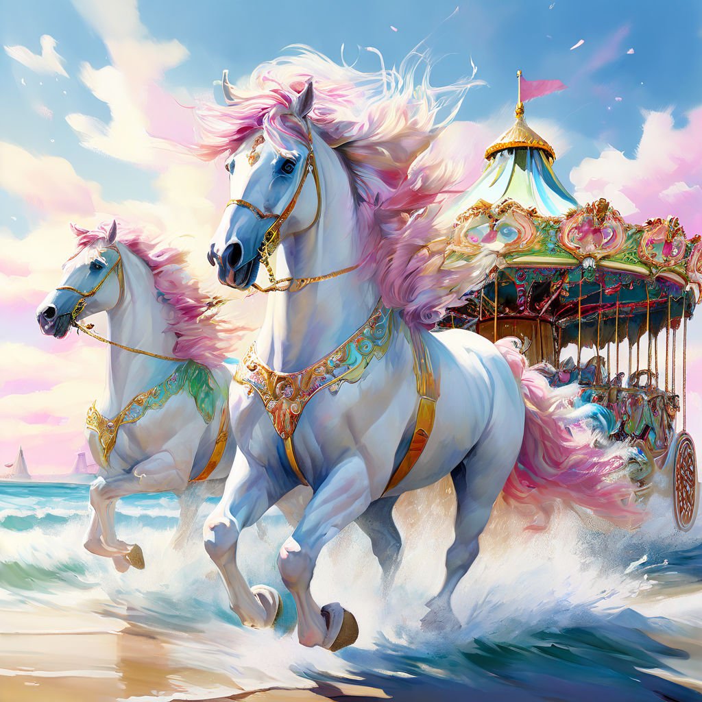 Solve Escape of the carousel horses 2 (resize 9 to 306 pieces) jigsaw ...
