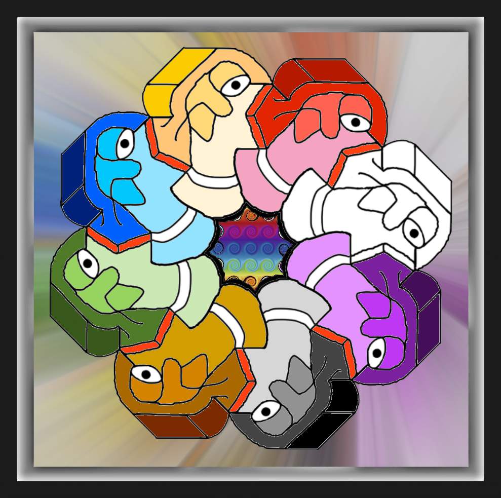 Solve faces jigsaw puzzle online with 49 pieces