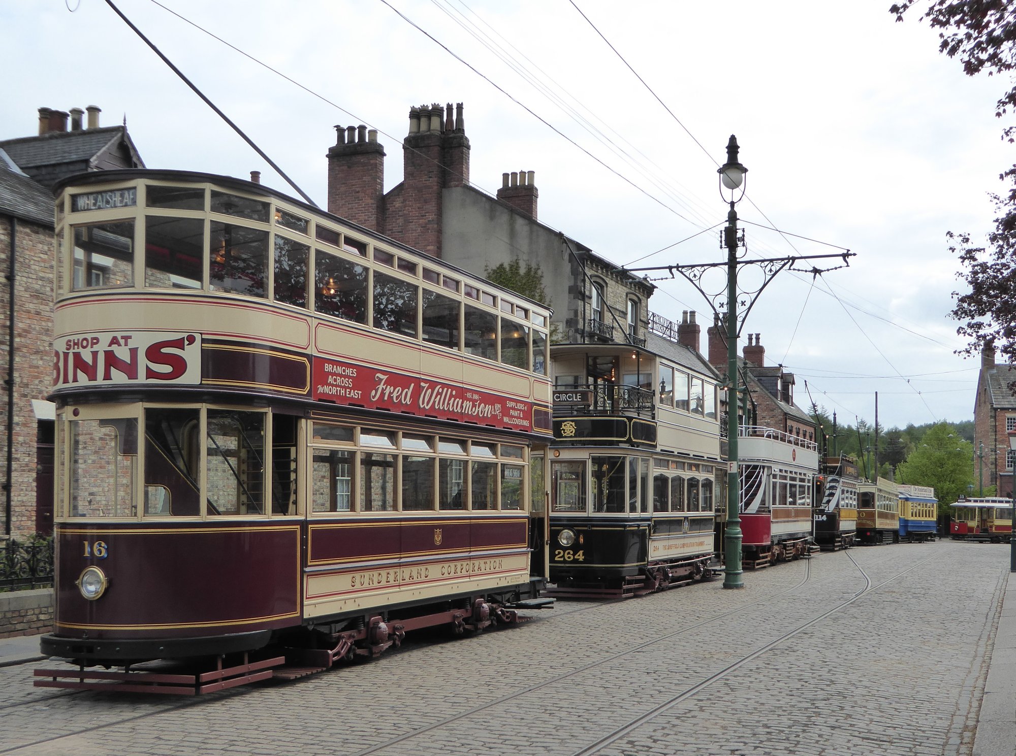 Solve Classic Trams at Beamish jigsaw puzzle online with 300 pieces