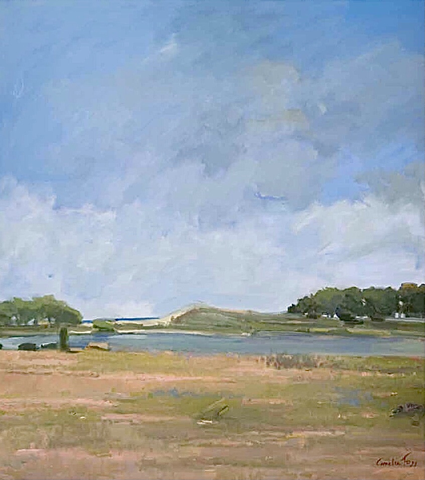 Solve Wainscott Pond, 2015, Cornelia Foss (b.1931) jigsaw puzzle online ...