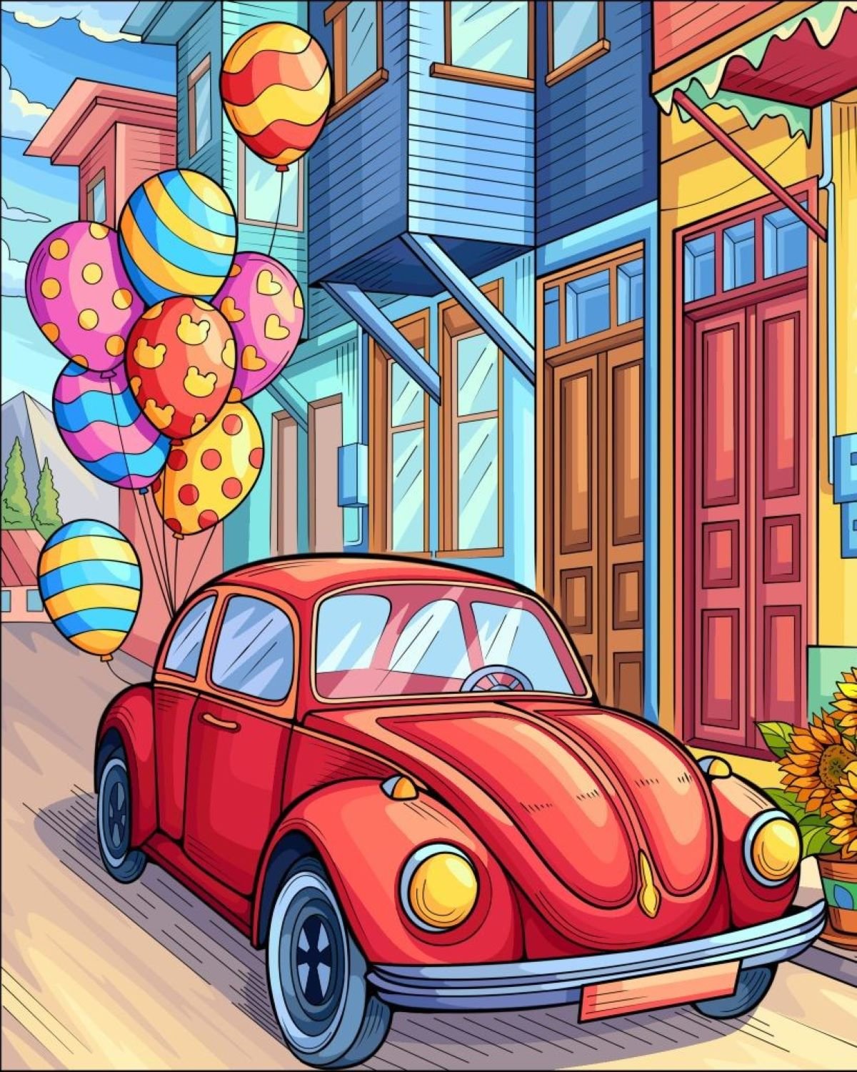 Solve Bold & Bright Colors jigsaw puzzle online with 300 pieces