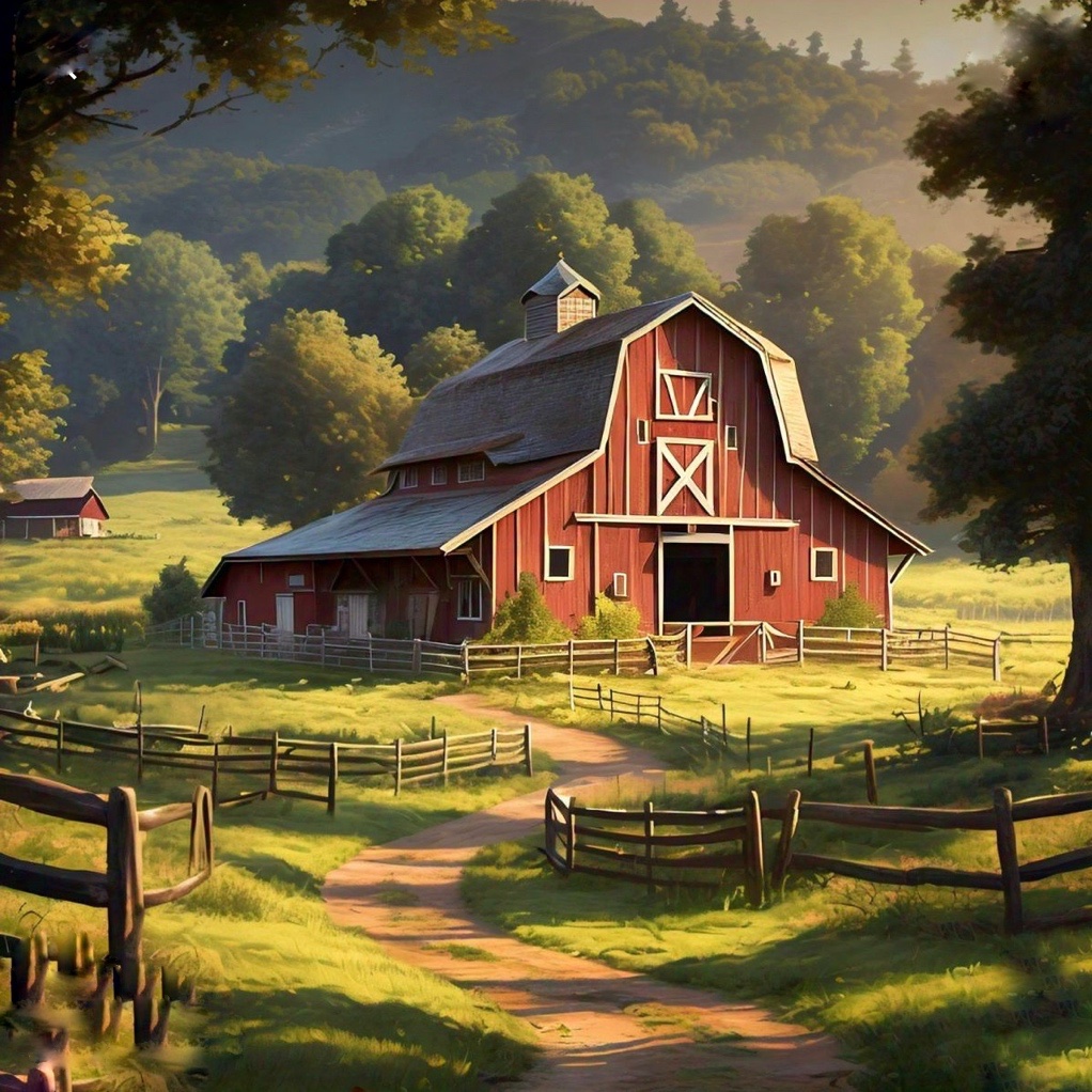 Solve Old red barn jigsaw puzzle online with 196 pieces