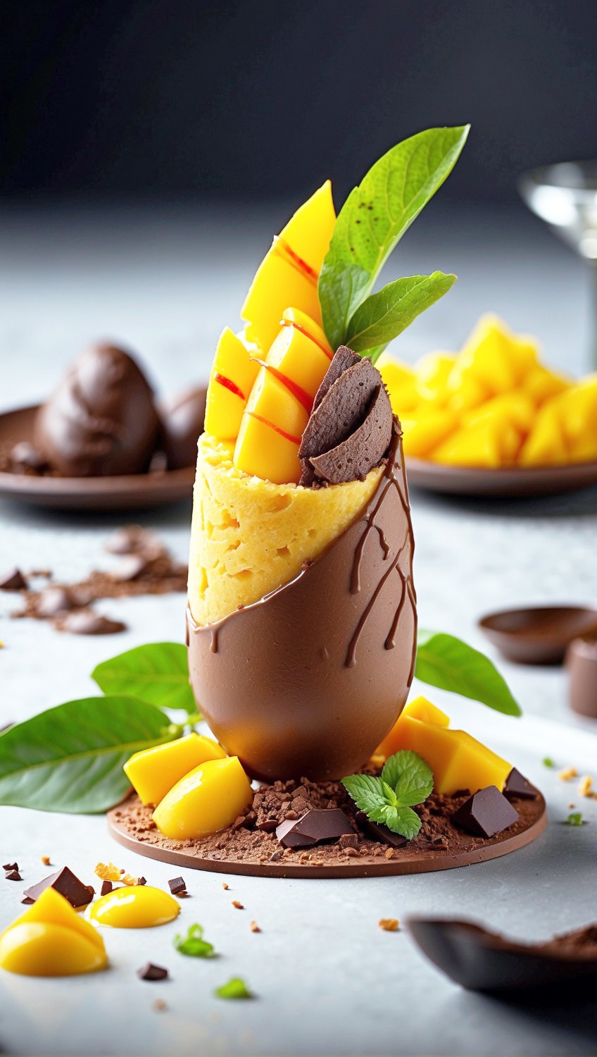 Jigsaw Puzzle | 60 pieces | Thai mango sorbet and homemade crunchy ...