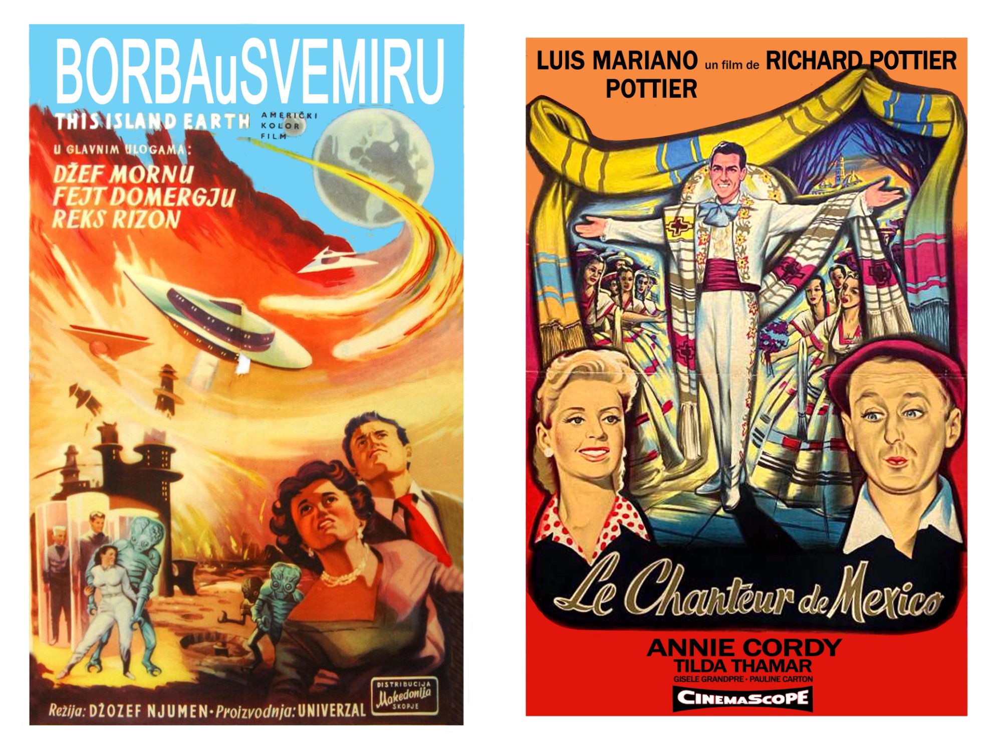 Solve This Island Earth ~ 1955 and The Singer from Mexico ~ 1956 jigsaw ...