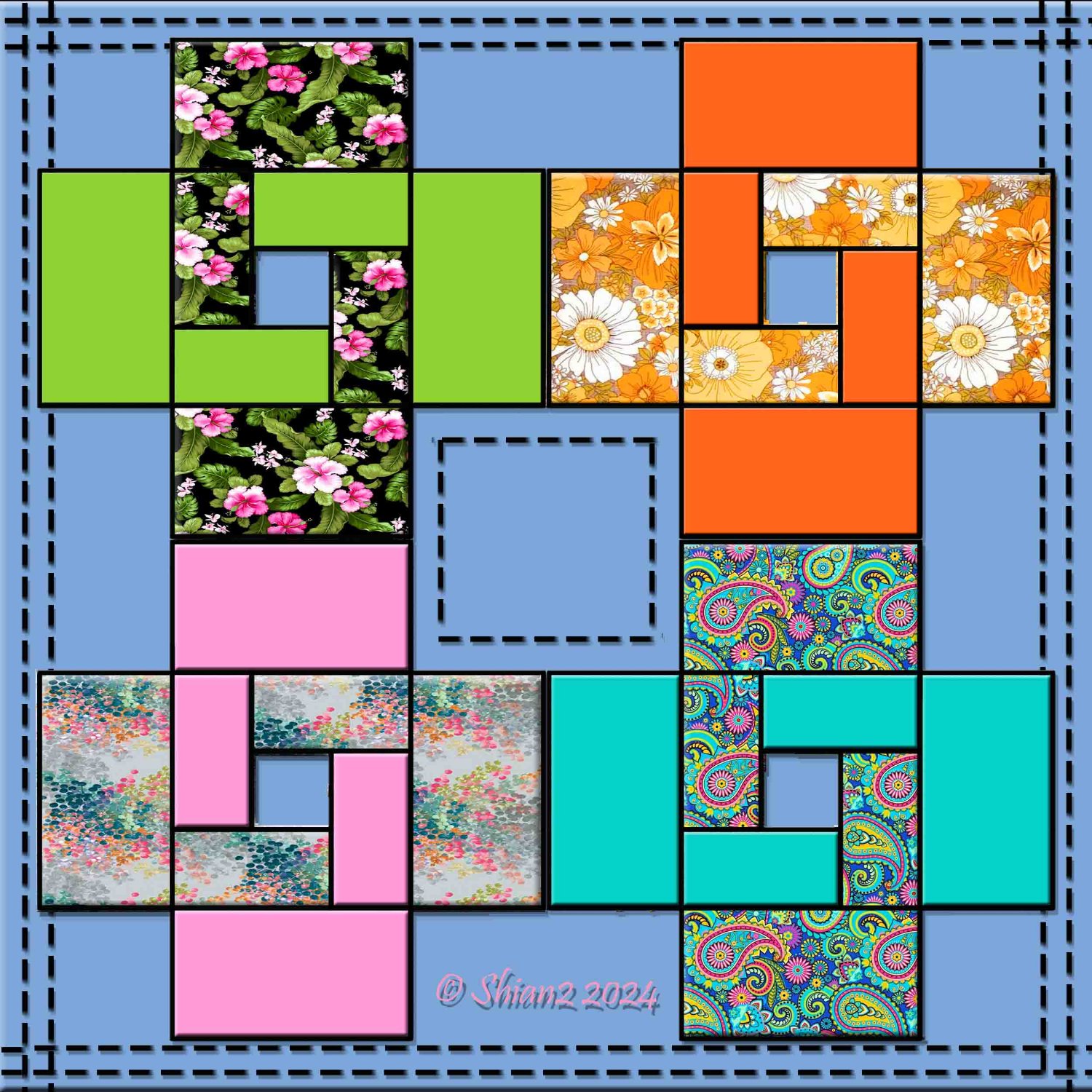 Solve Woven Patchwork Puzzle. jigsaw puzzle online with 225 pieces