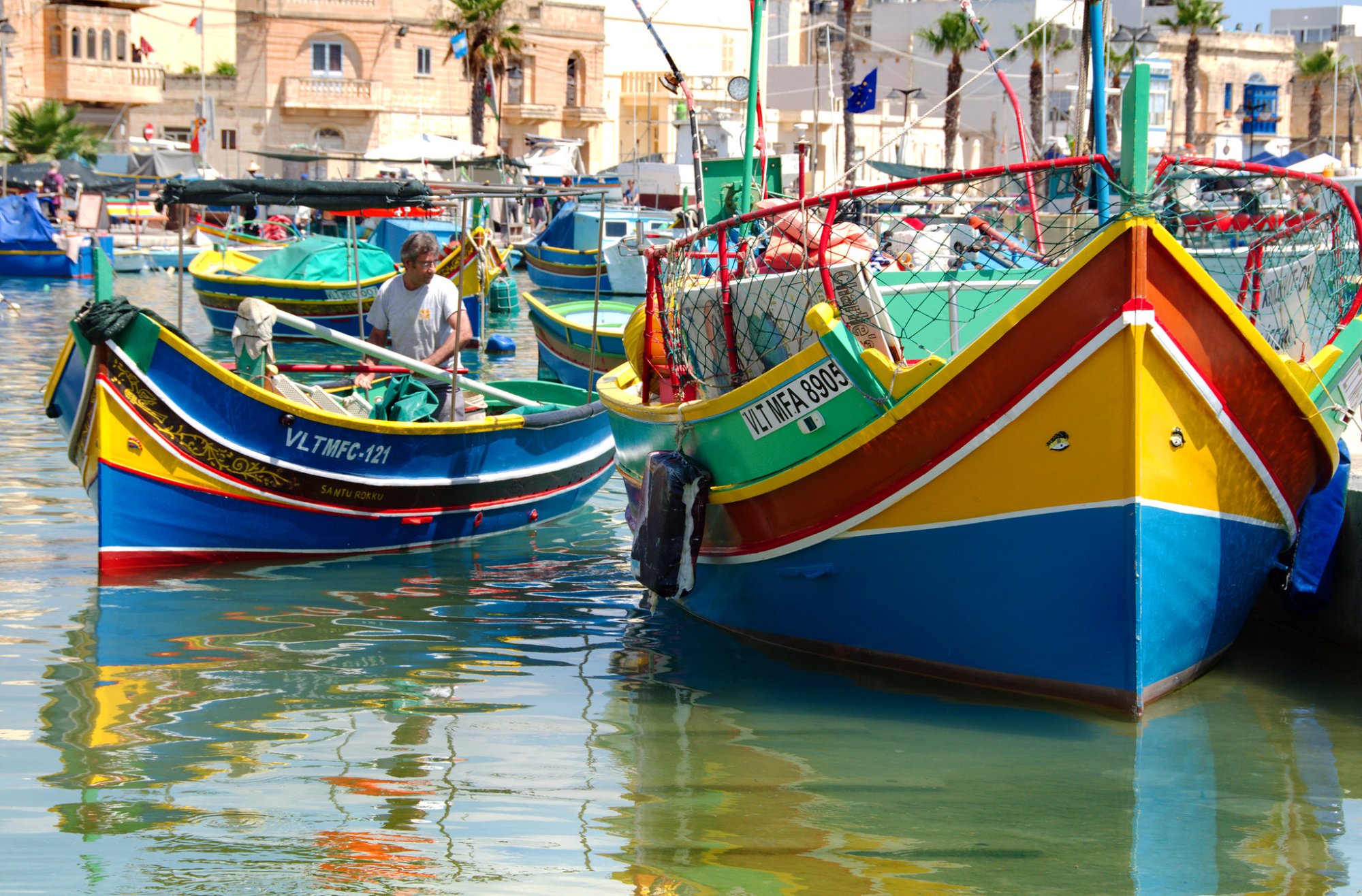 Solve Marsaxlokk, Malta jigsaw puzzle online with 600 pieces