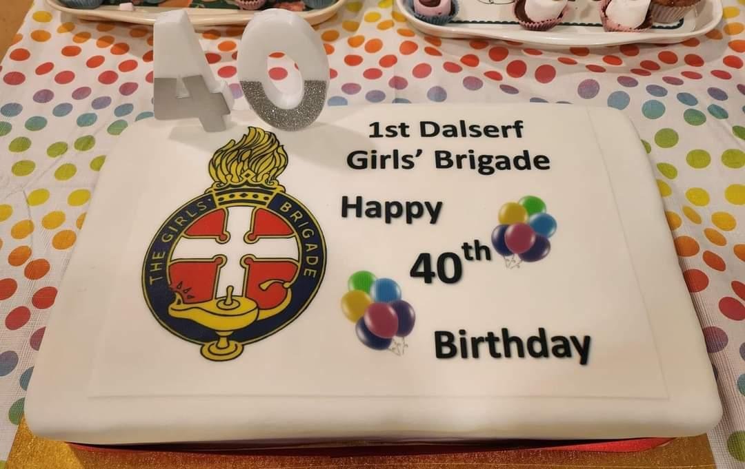 Solve 1st Dalserf Girls Brigade Cake in 40 Pieces jigsaw puzzle online ...