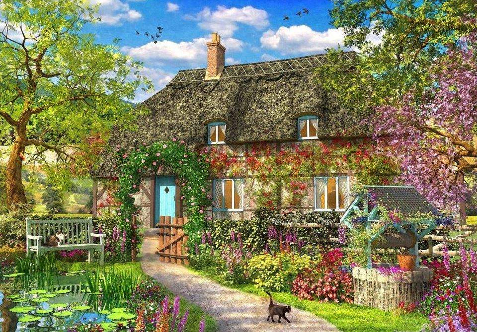 Jigsaw Puzzle | The Old Cottage | 88 pieces | Jigidi