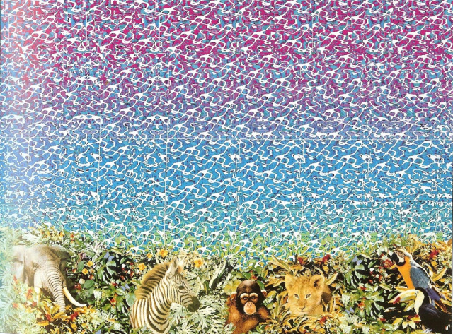 Solve magic-eye a little harder to see jigsaw puzzle online with 48 pieces