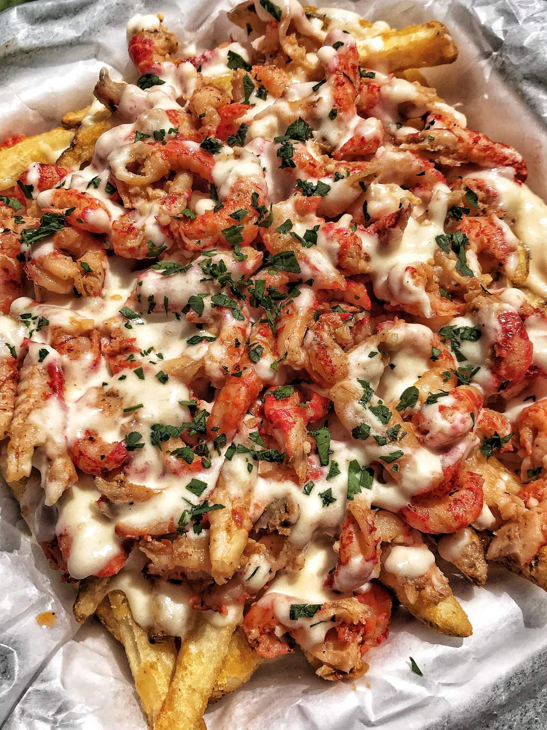 Solve CrawFish Fries w/ Creamy Queso Sauce jigsaw puzzle online with ...