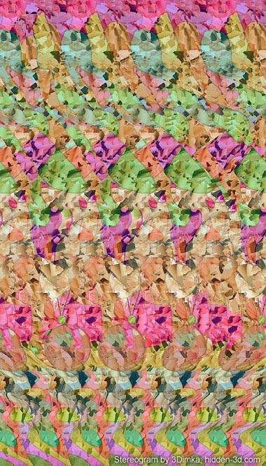 Solve 3D MAGIC EYE jigsaw puzzle online with 66 pieces