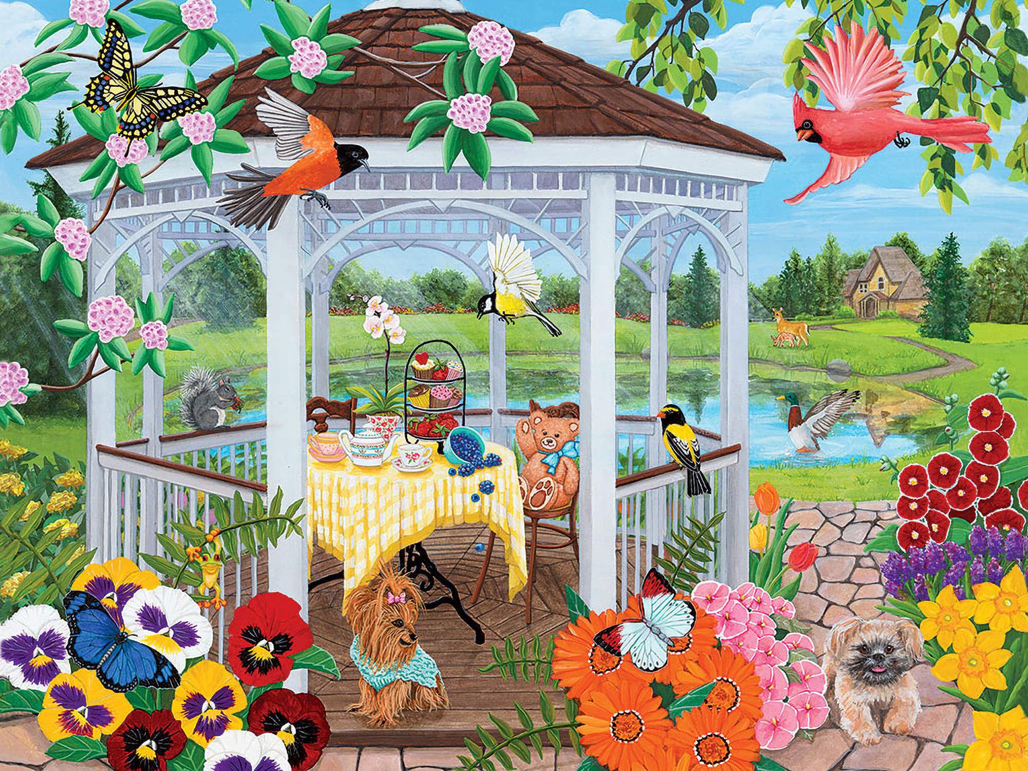 Solve BambeckGarden Gazebo jigsaw puzzle online with 352 pieces